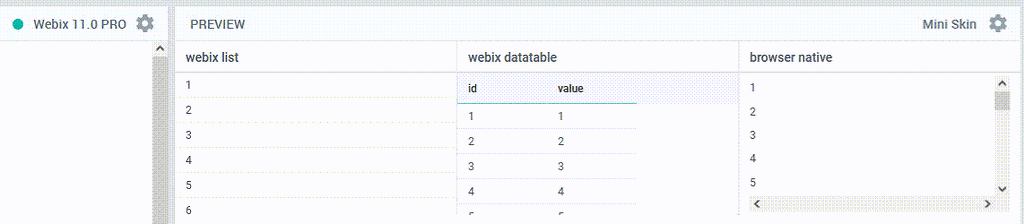 [Bug report] Scroll step is too big with Firefox on windows 11 - Webix JS - Webix Forum